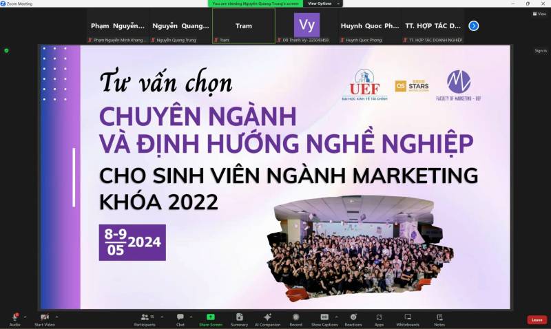 Sự kiện tư vấn tuyển sinh chọn chuyên ngành dành cho sinh viên khóa 2022 thành công tốt đẹp